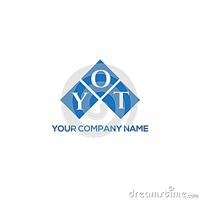 YOT Letter Logo Design On White Background. YOT Creative Initials ...