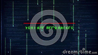 You Have Been Hacked Computer Error Warning Message with Glitch and ...
