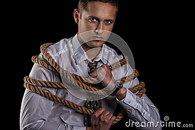 Man tied rope Images - Search Images on Everypixel