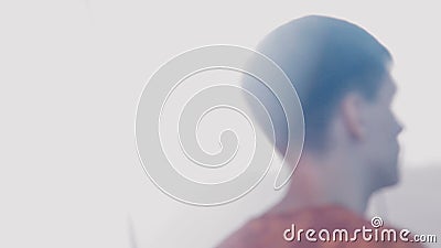 Young Guy is Standing Still and Waiting Stock Footage - Video of sport ...