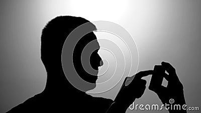 Hidden Identity, Unknown Person, Silhouette, Interview. Dark Female ...