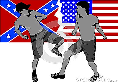 Young Hooligans One Cartoon Vector | CartoonDealer.com #106496079