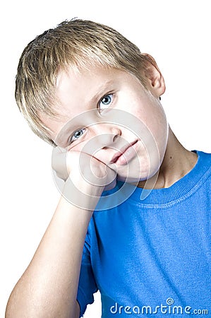Young Man With A Pensive Expression Stock Photography - Image: 11524382