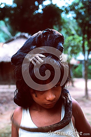 Young Native Indian Awa Guaja Of Brazil Editorial Image - Image: 9868390