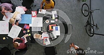 A Young Productive Team of Employees Working Together in the Office ...