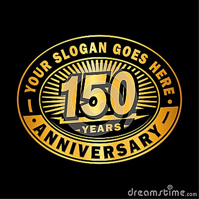 150 Years Anniversary Celebration. 150th Anniversary Logo Design. 150 ...