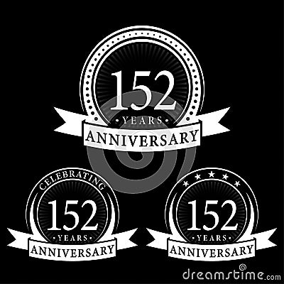 152 Years Anniversary Celebration Logotype. 152nd Anniversary Logo ...
