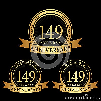 149 Years Anniversary Celebration Logotype. 149th Anniversary Logo ...