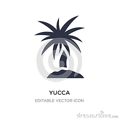 Yucca Icon On White Background. Simple Element Illustration From Nature Concept | CartoonDealer ...