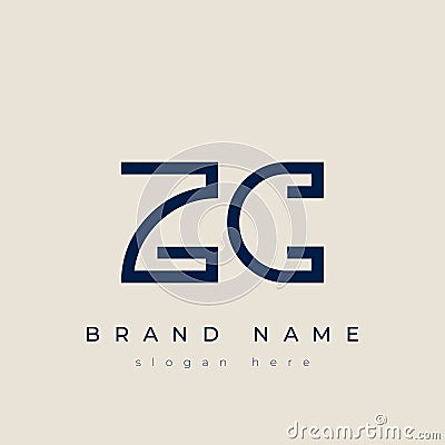 ZC Alphabet Letter Icon Logo Cartoon Vector | CartoonDealer.com #355997839