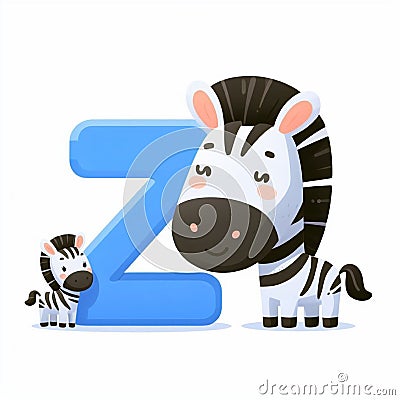 Zebra Clipart And Letter Z Royalty-Free Stock Photo | CartoonDealer.com ...