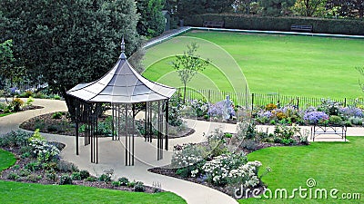 Zen Garden Gazebo Pergola Stock Photos - Image: 21109413