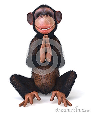 Zen Monkey Stock Photography | CartoonDealer.com #11116208