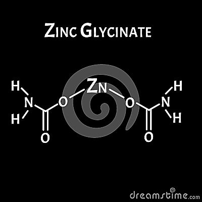 Zinc Glycinate Is A Molecular Chemical Formula. Zinc Infographics ...