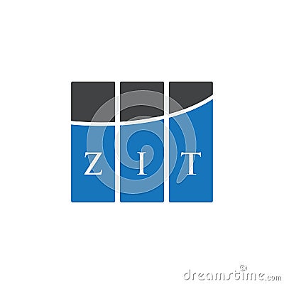 ZIT Letter Logo Design On White Background. ZIT Creative Initials ...