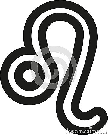 Zodiac Sign Leo Outline Stock Photography | CartoonDealer.com #107362880