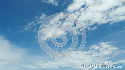 Zoom Out View Clouds and Blue Sky, Full HD. Stock Footage - Video of ...