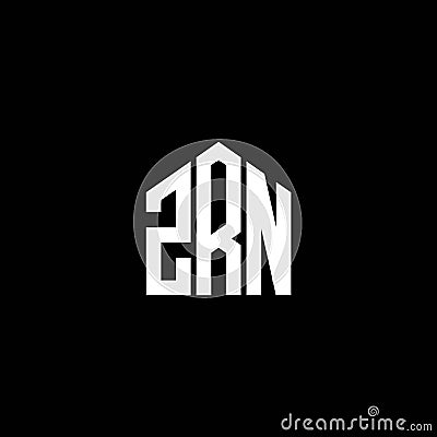 ZRN Letter Logo Design On BLACK Background. ZRN Creative Initials ...