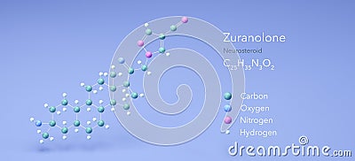 Zuranolone Molecule, Molecular Structures, Neurosteroid, 3d Model ...