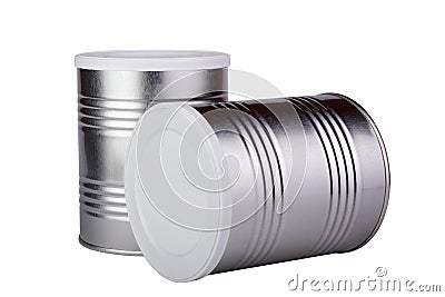 Zwei Metalldosen Stockfoto - Bild: 47539189