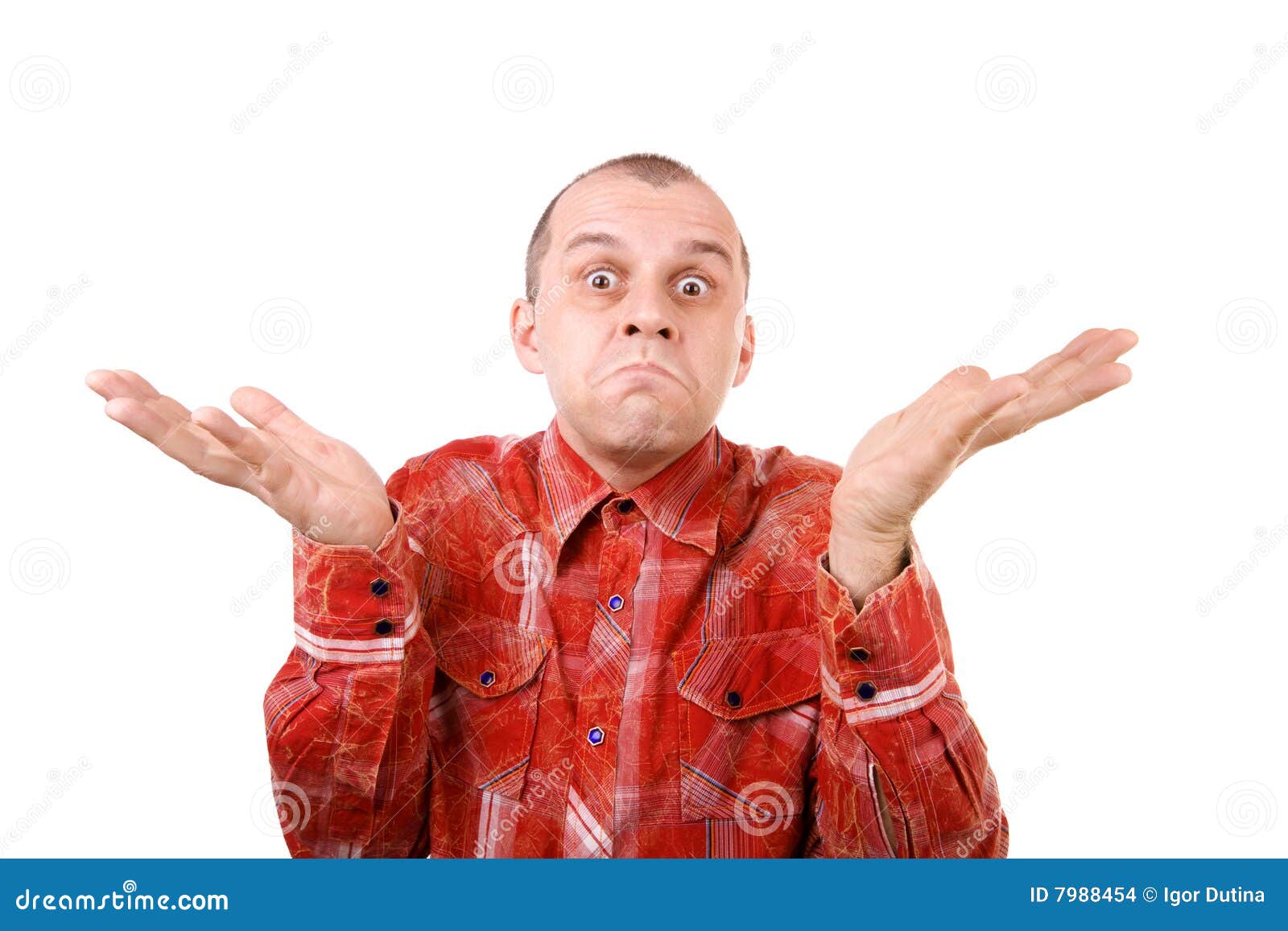 ¡No sé! foto de archivo. Imagen de hombre, sorprendido - 7988454