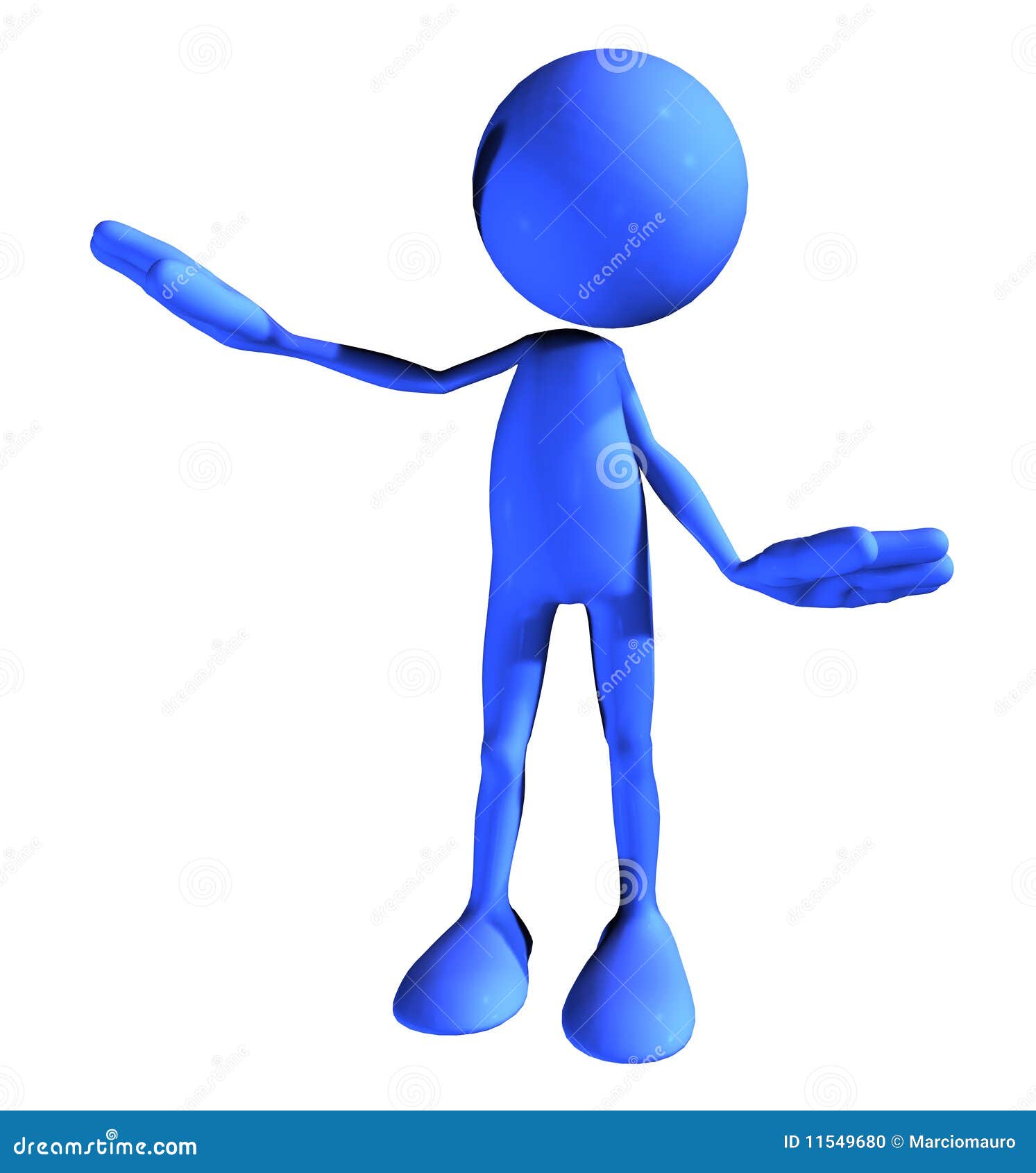 ¿Individuo Azul - Somos Buenos? Foto de archivo - Imagen: 11549680