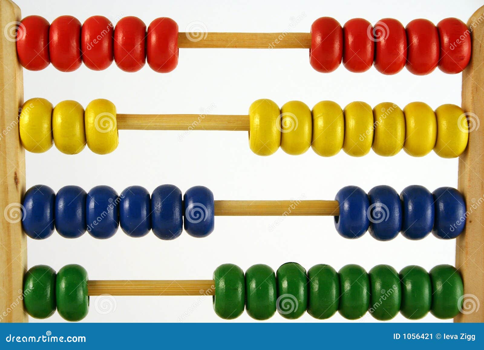 Ábaco horizontal imagen de archivo. Imagen de aprendizaje - 1056421