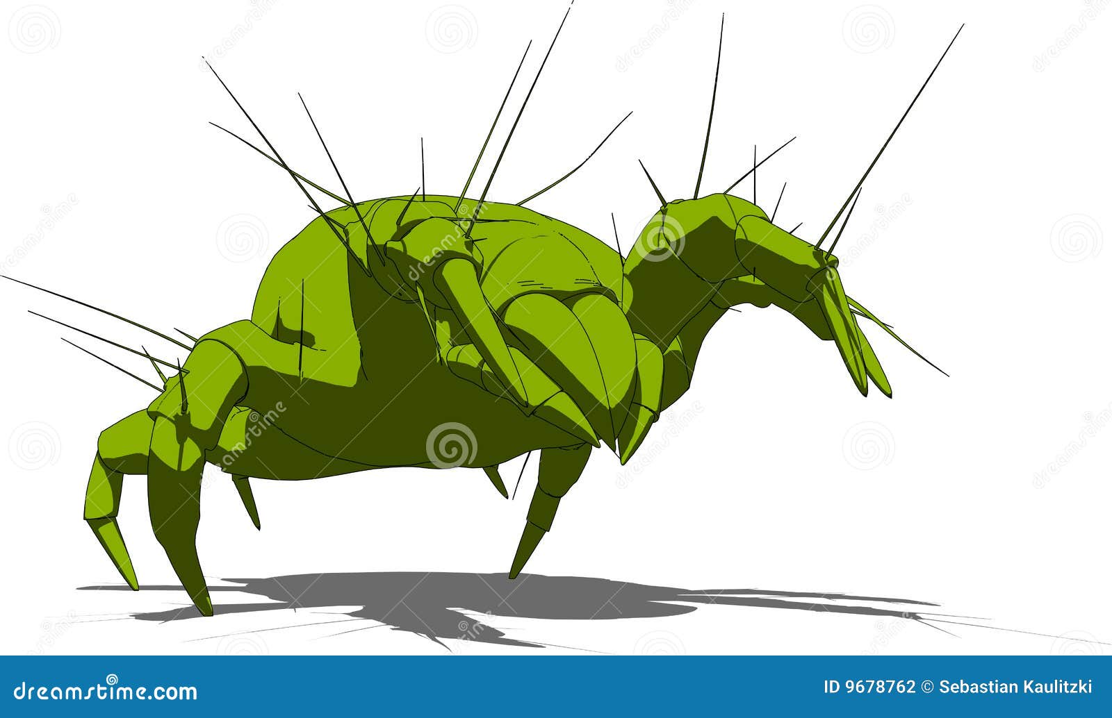 Ácaro - ascendente cercano ilustración del vector. Ilustración de bicho ...