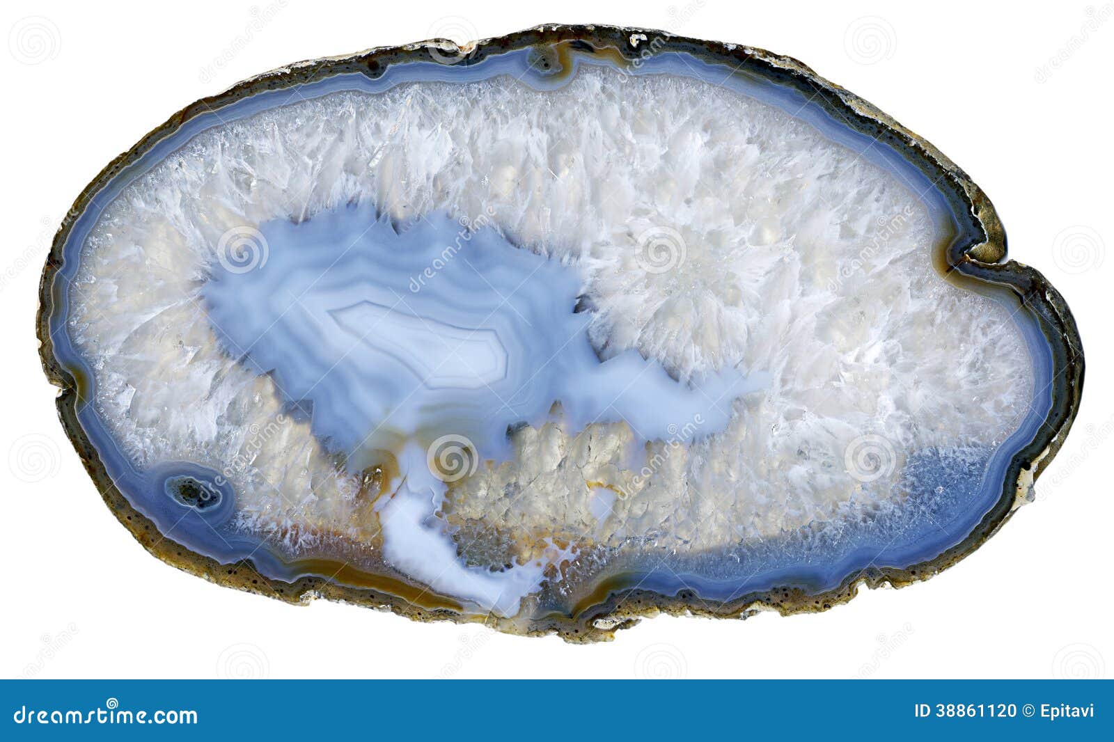 Ágata azul foto de archivo. Imagen de extracto, joya - 38861120