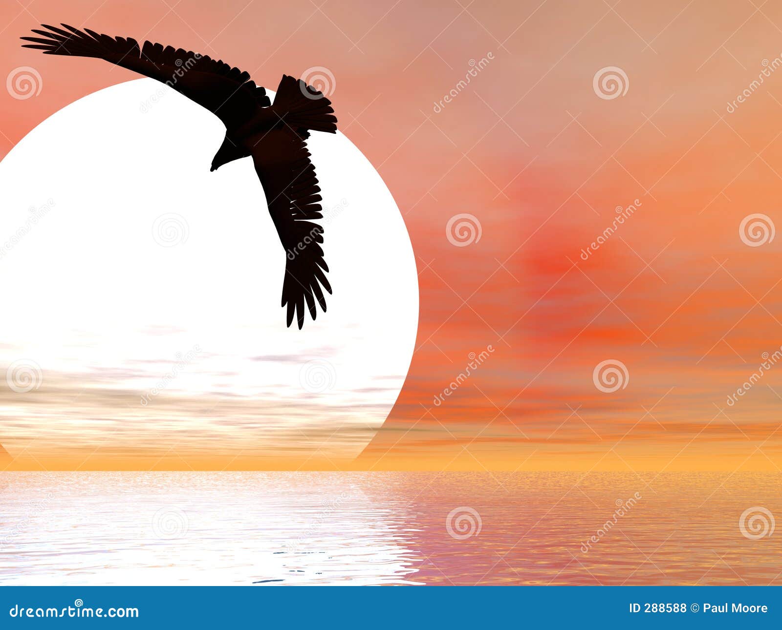 Águia Swooping ilustração stock. Ilustração de bico, raptor - 288588