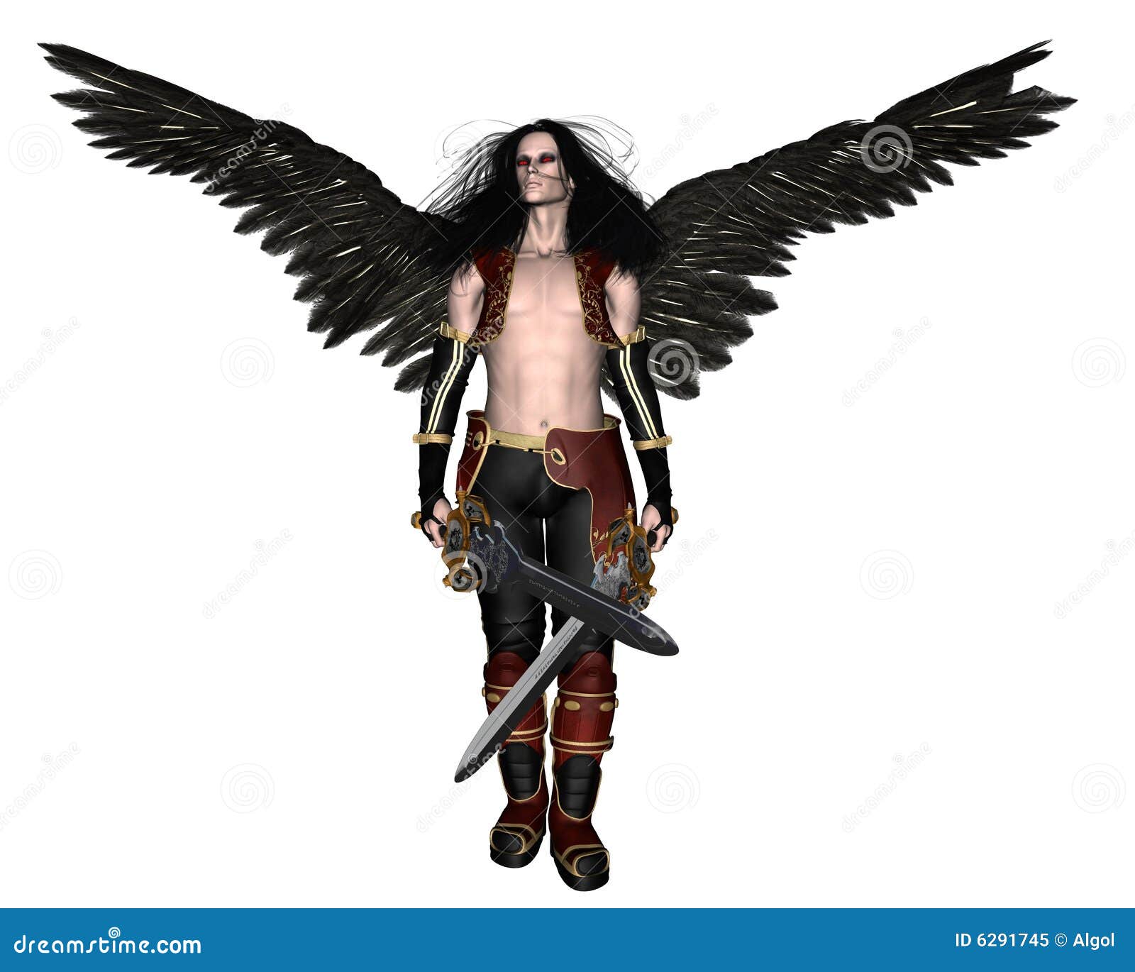 Ángel caido - 1 stock de ilustración. Ilustración de rinda - 6291745