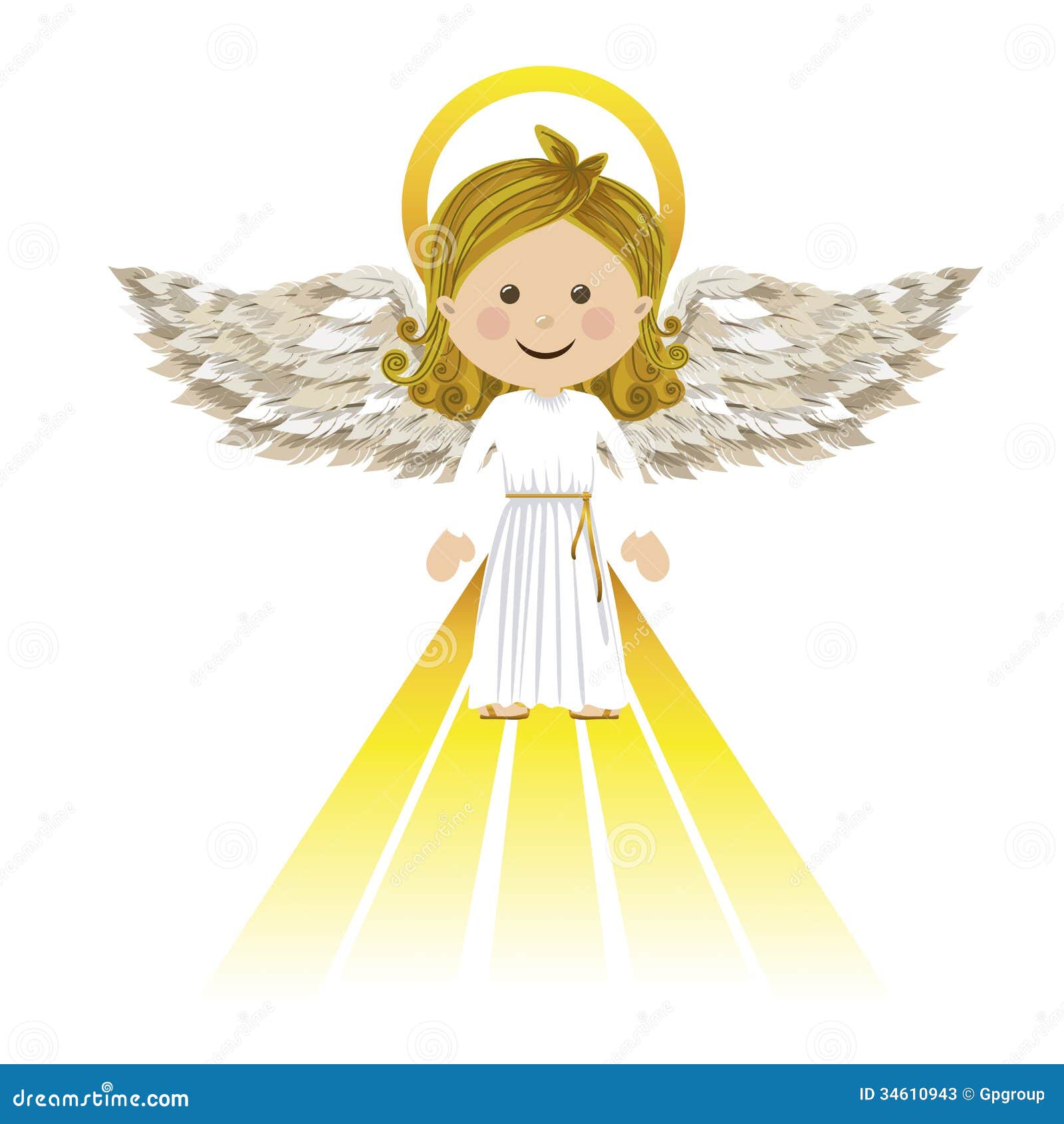 Ángel de guarda santo ilustración del vector. Ilustración de ...