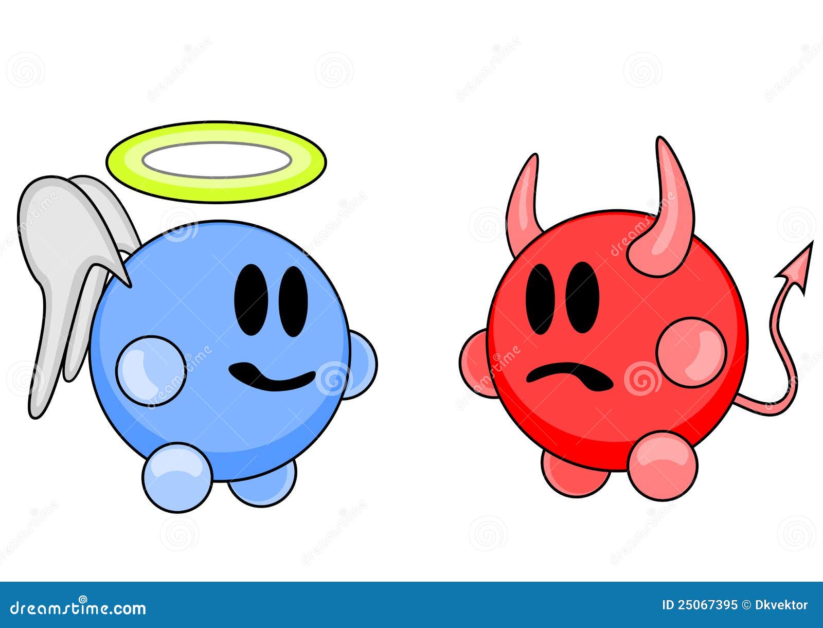 Ángel y diablo stock de ilustración. Ilustración de pares - 25067395
