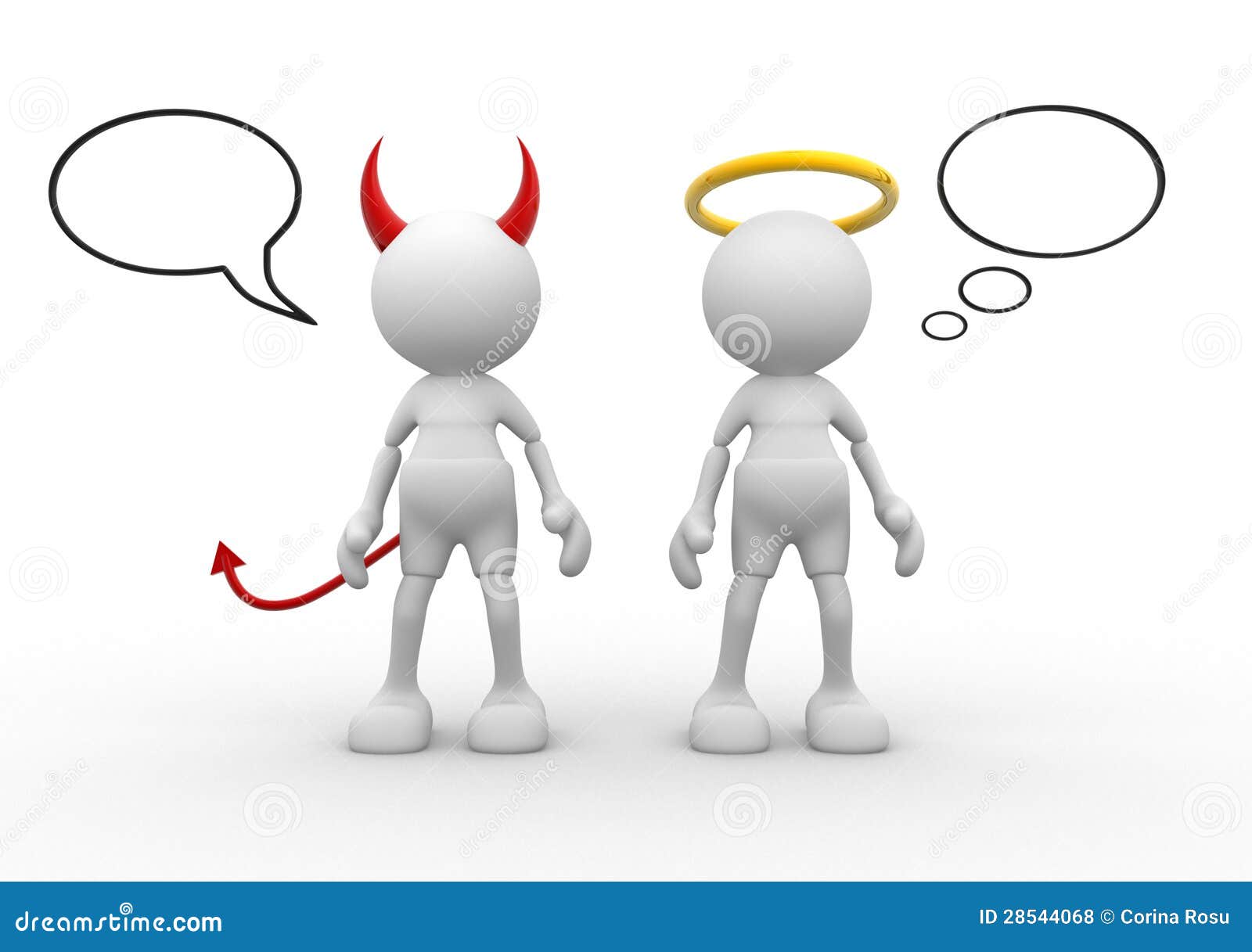 Ángel y diablo stock de ilustración. Ilustración de dilema - 28544068