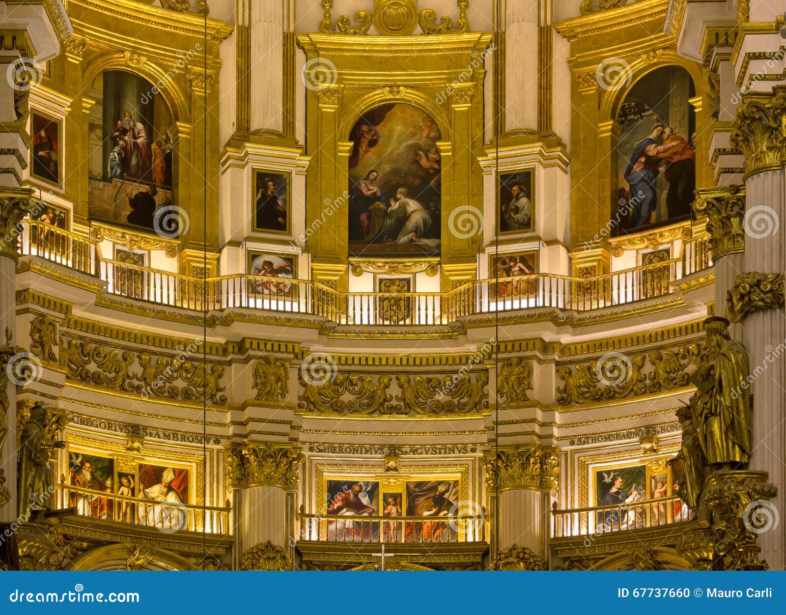 Ápside De La Catedral De Granada Foto de archivo - Imagen de dorado ...
