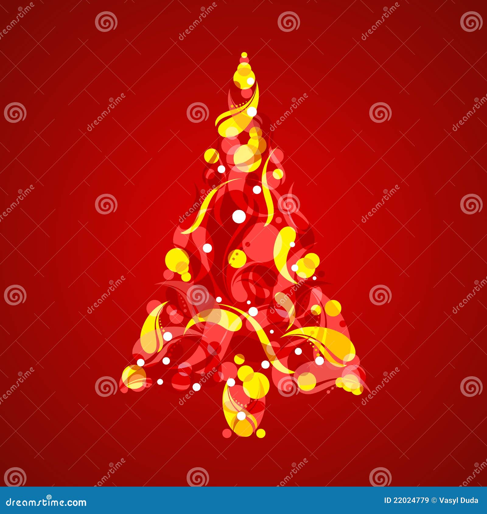 Árbol de navidad abstracto ilustración del vector. Ilustración de nuevo ...