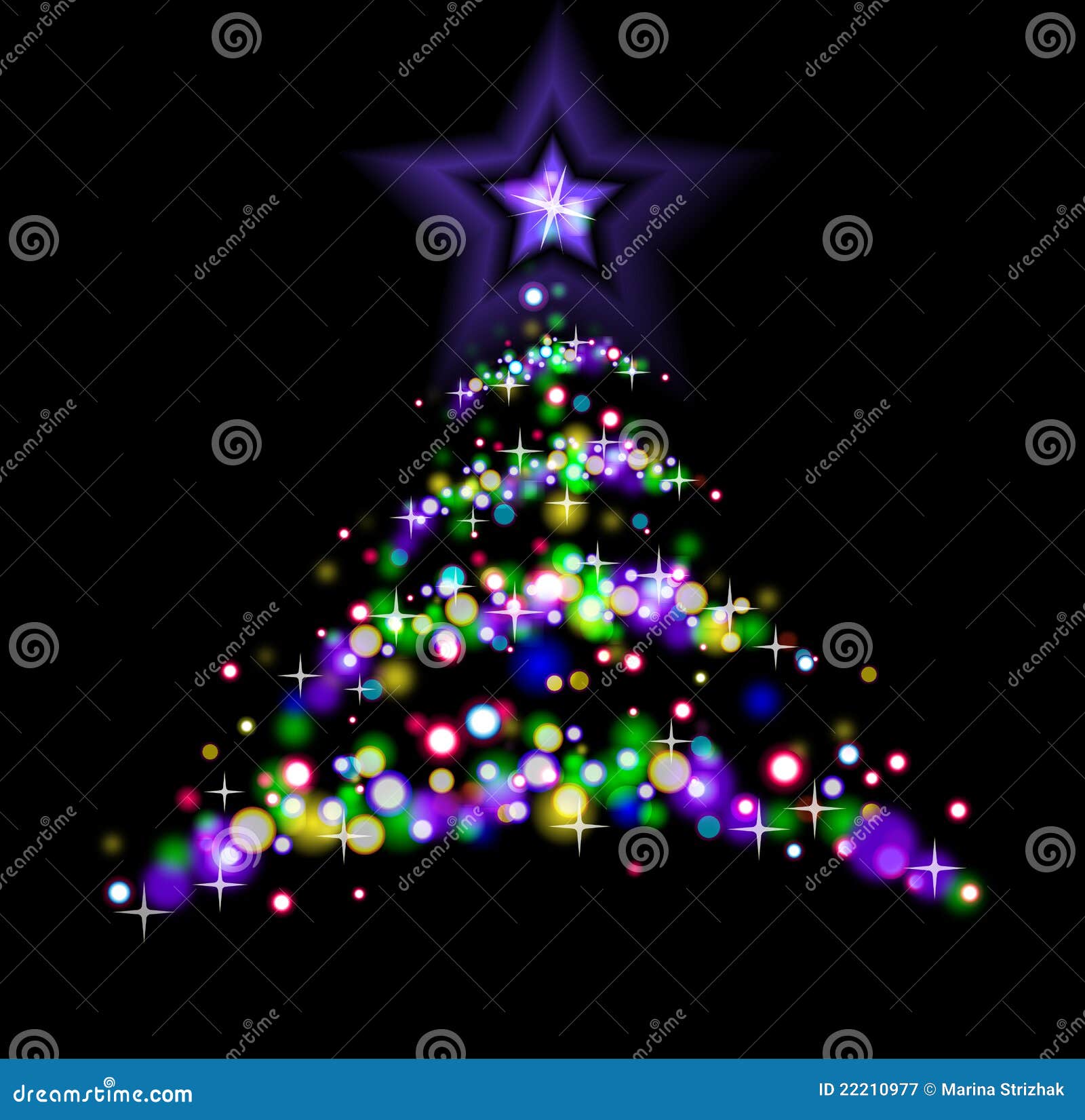 Árbol de navidad abstracto stock de ilustración. Ilustración de ...
