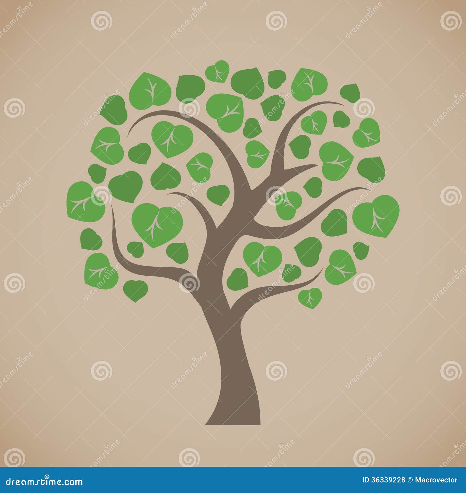 Árbol simple del vector ilustración del vector. Ilustración de elemento ...