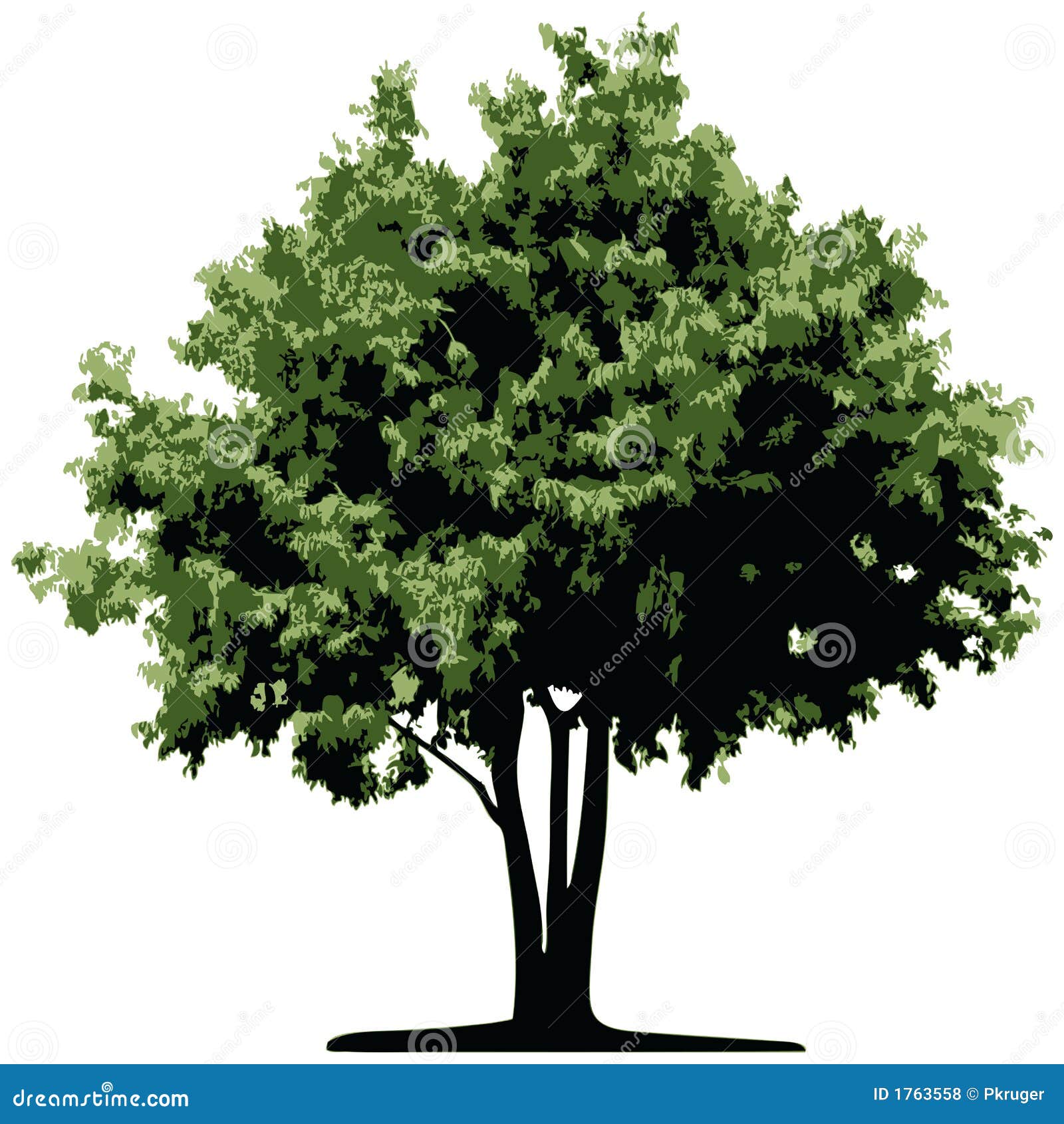 Árbol (vector) ilustración del vector. Ilustración de contorno - 1763558