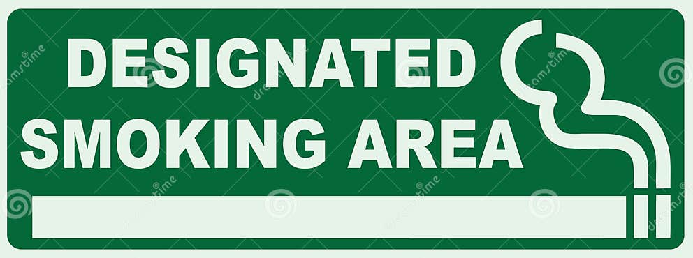 Área de fumo designada ilustração stock. Ilustração de acordo - 79557972