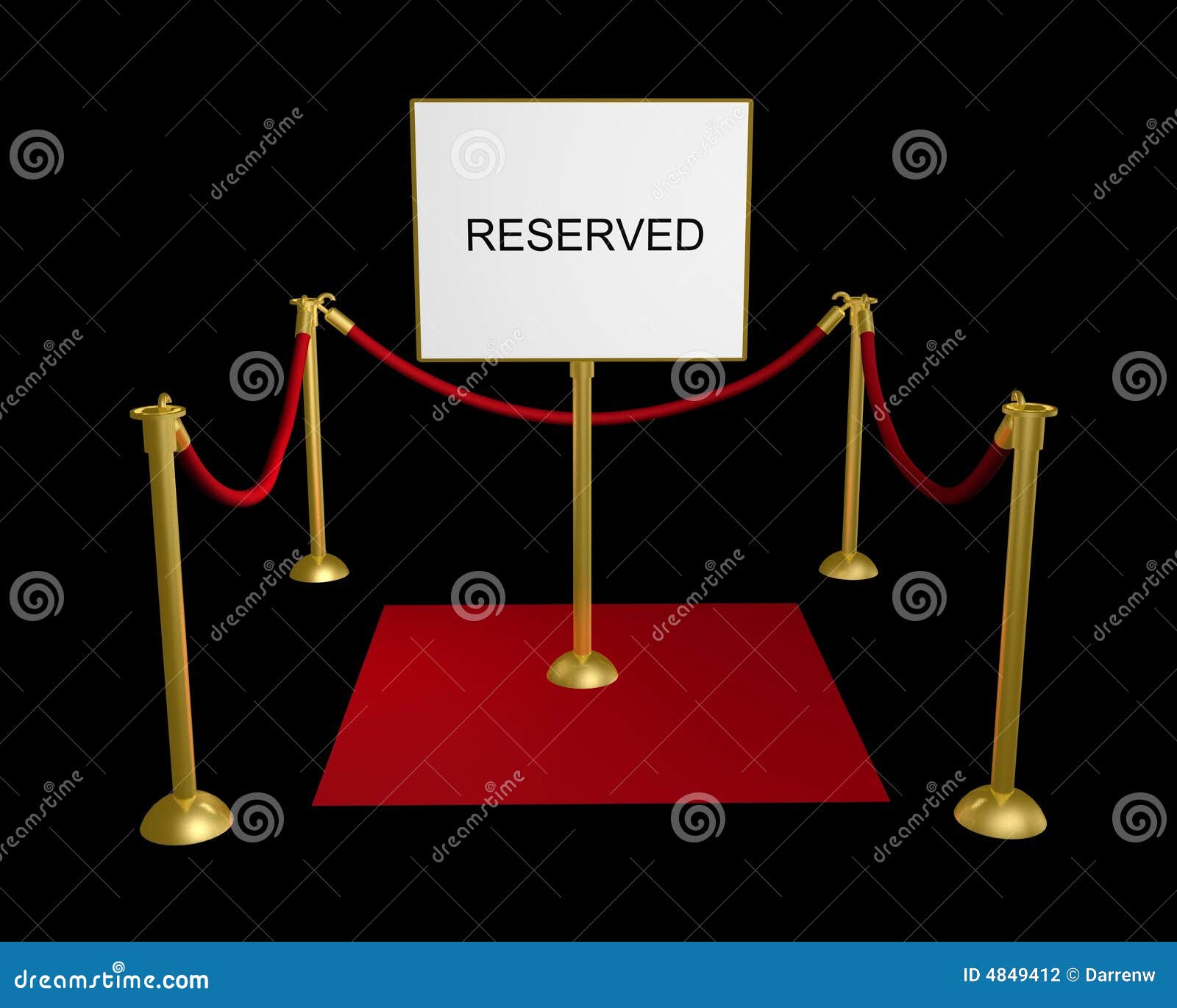 Área reservada stock de ilustración. Ilustración de rinda - 4849412