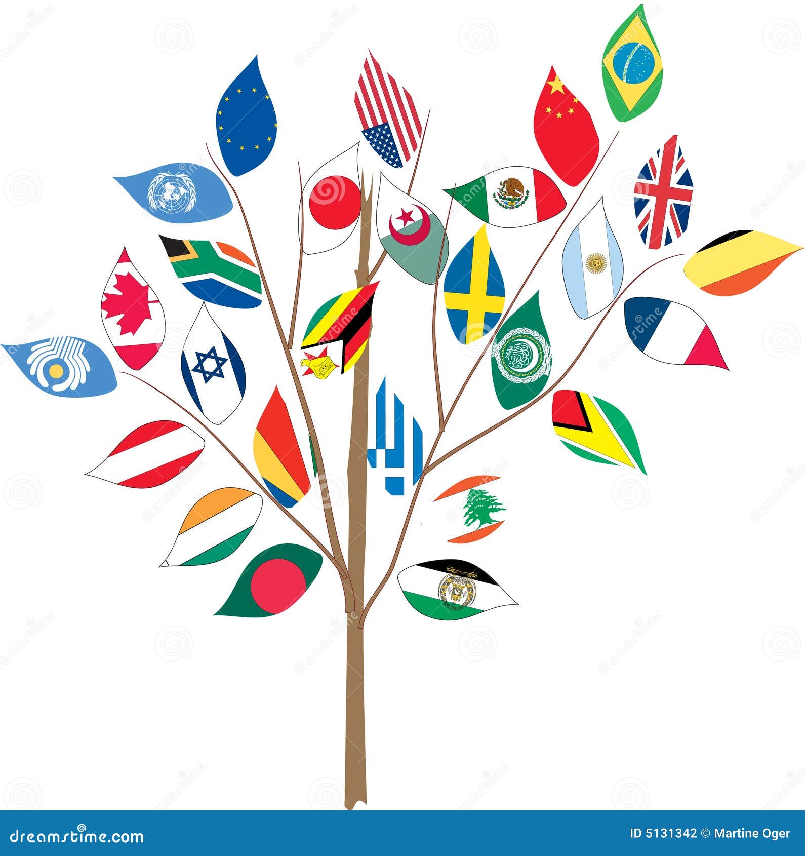 Top 91+ Pictures Flag With Red White And Tree Completed