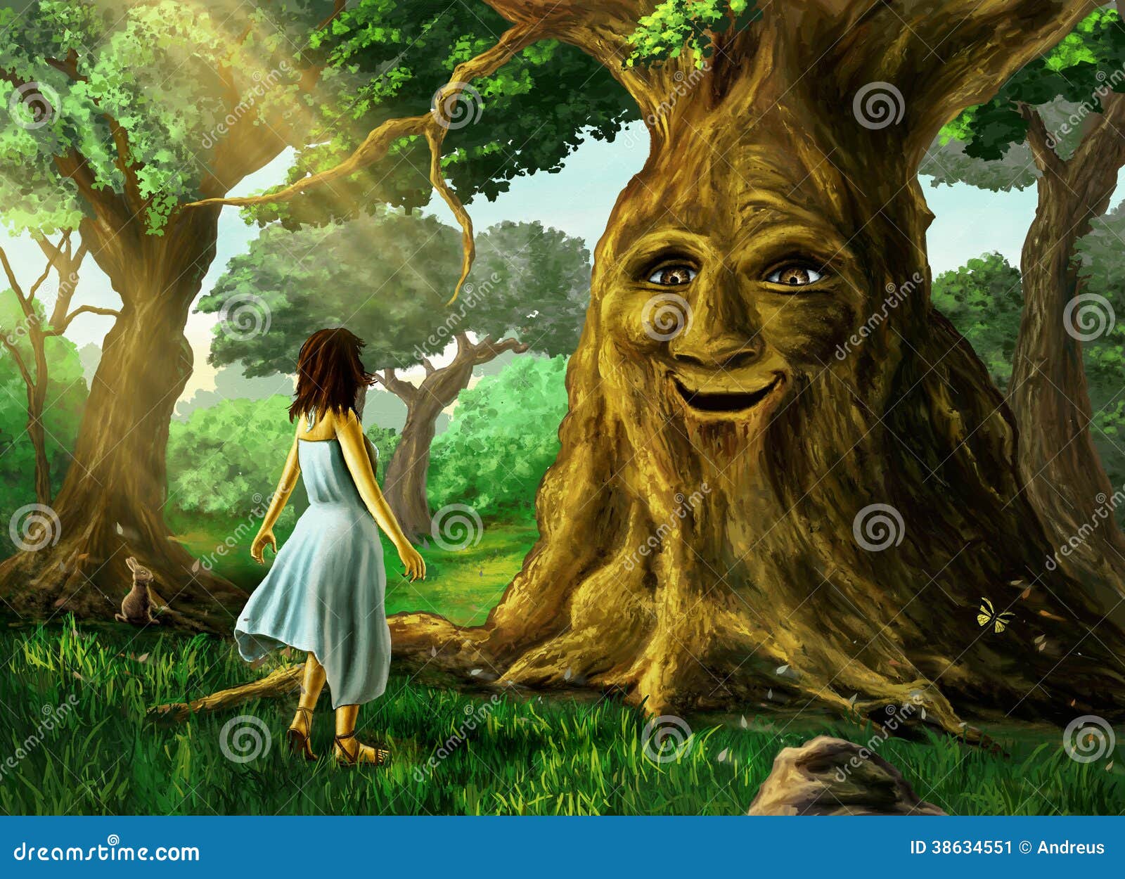 Árvore de fala ilustração stock. Ilustração de fofofo - 38634551