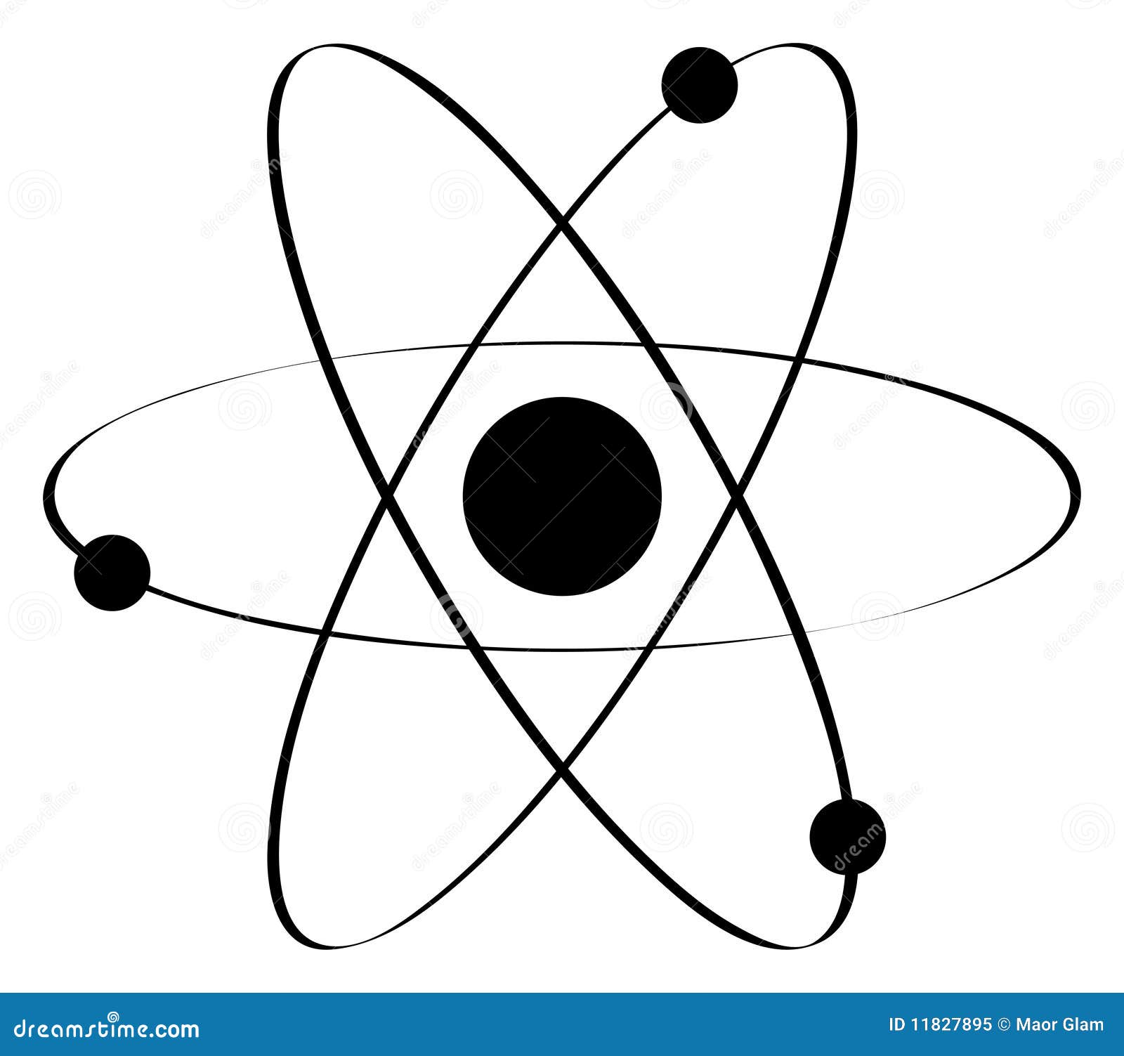 Átomo ilustración del vector. Ilustración de esfera, farmacéutico ...