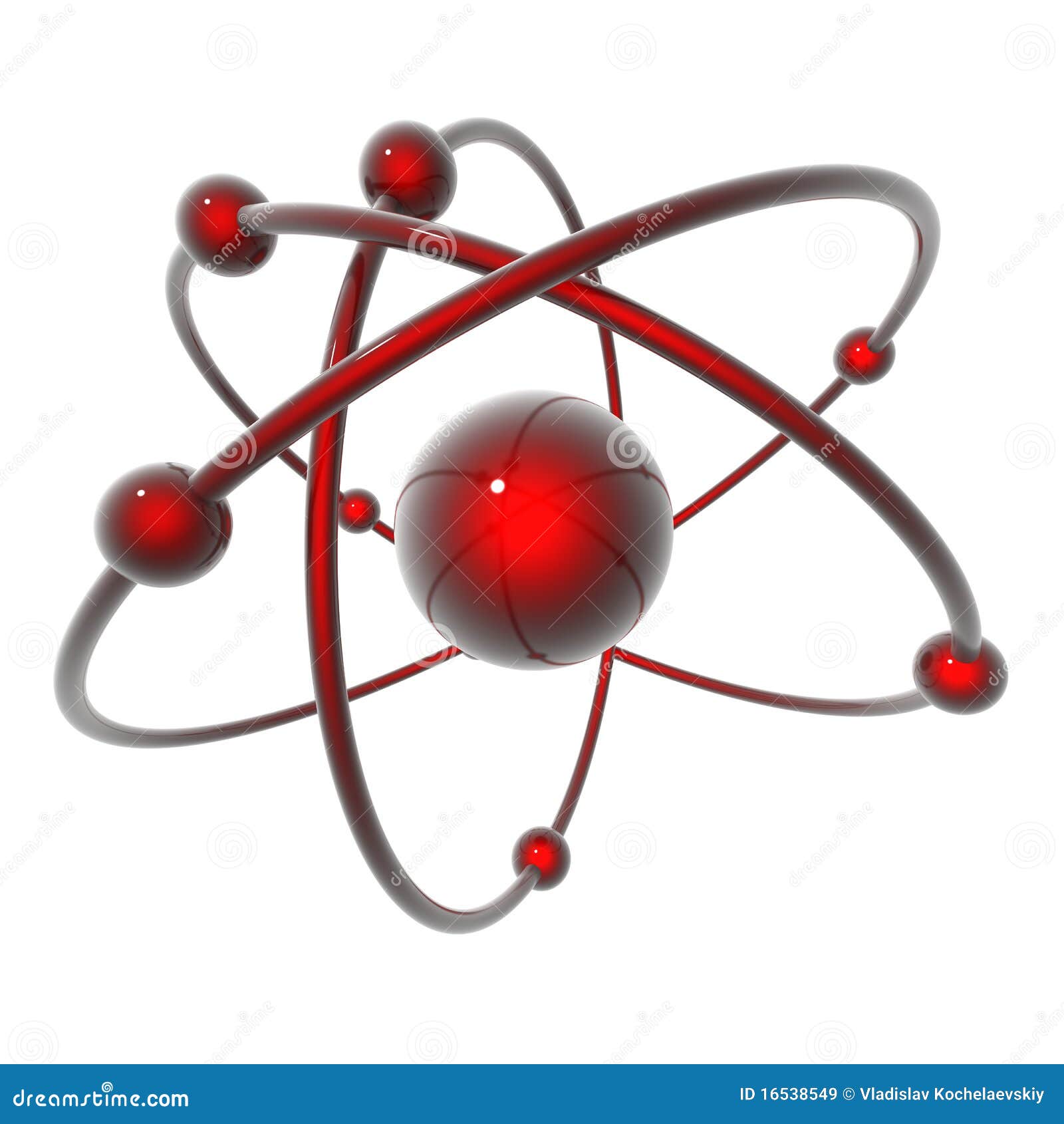 Átomo stock de ilustración. Ilustración de esfera, rinda - 16538549