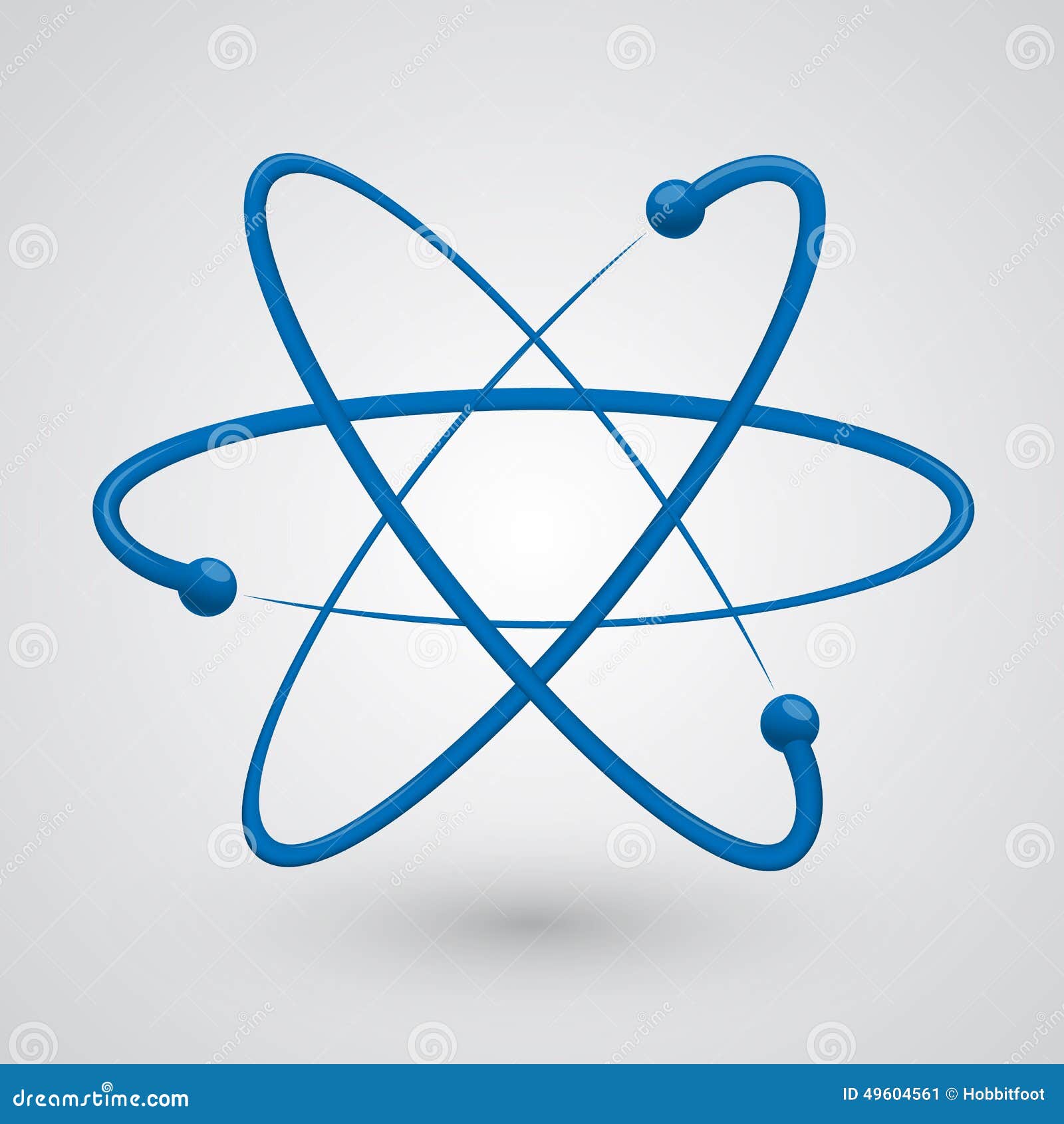 Átomo del vector ilustración del vector. Ilustración de ciencia - 49604561