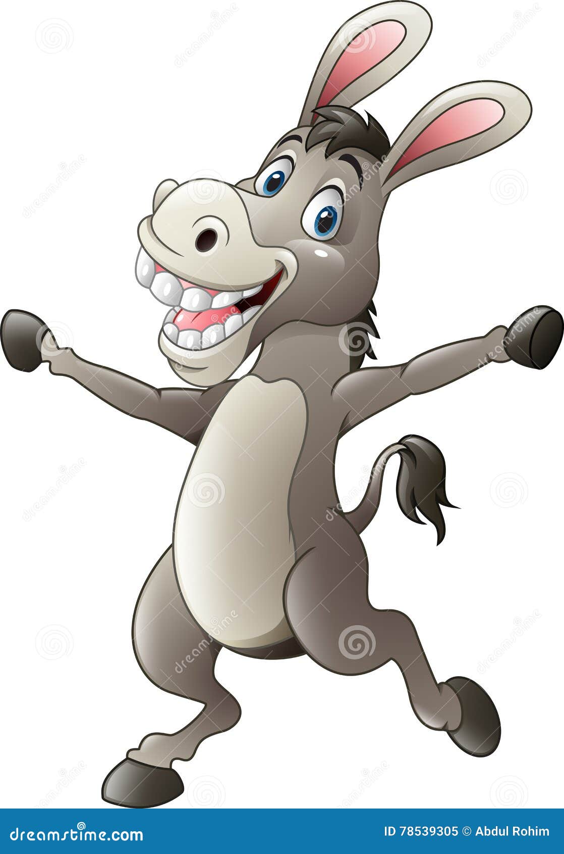 Âne Drôle De Bande Dessinée Illustration de Vecteur - Illustration du ...