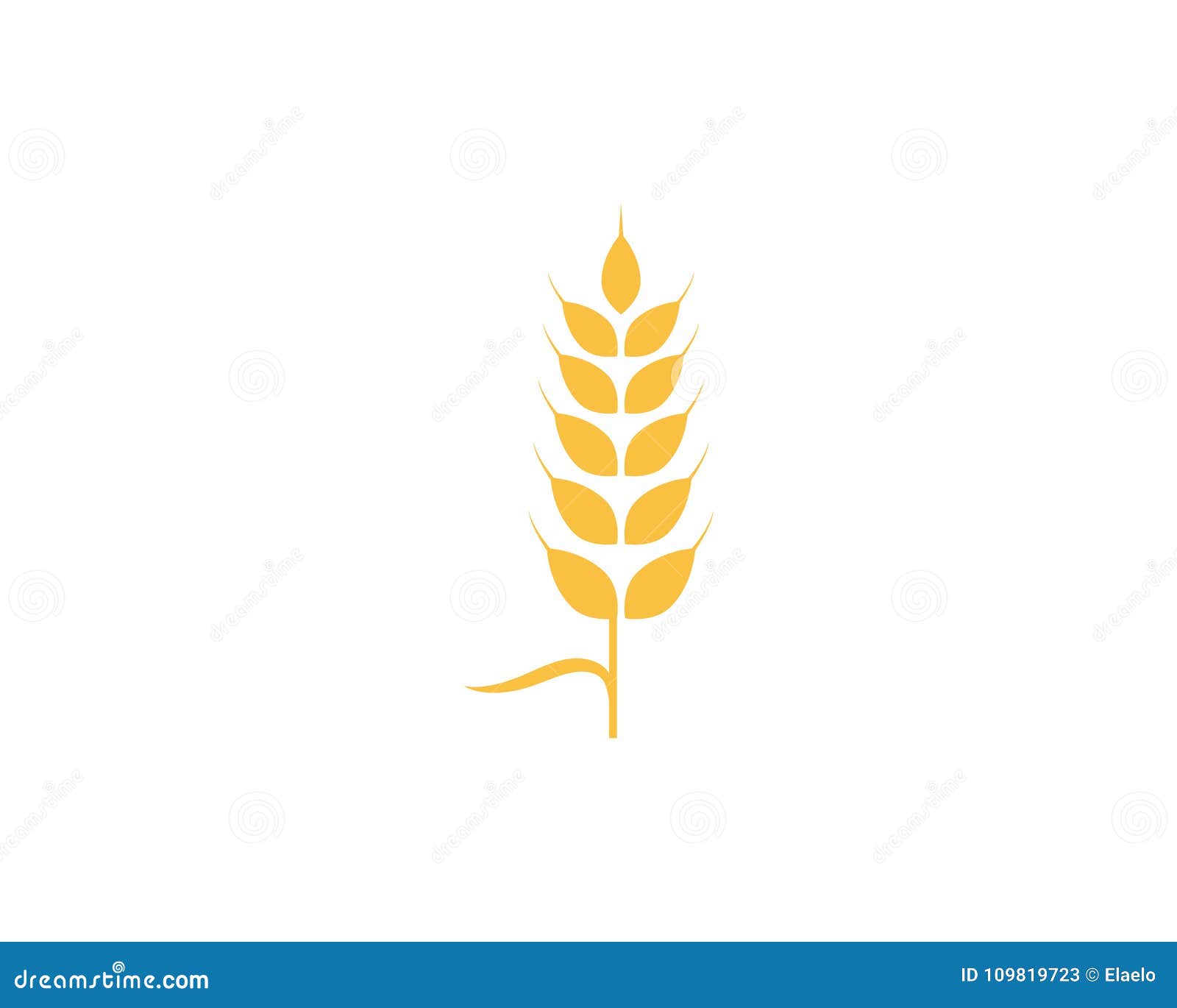 Åkerbrukt Vete Logo Template Vektor Illustrationer - Illustration av ...