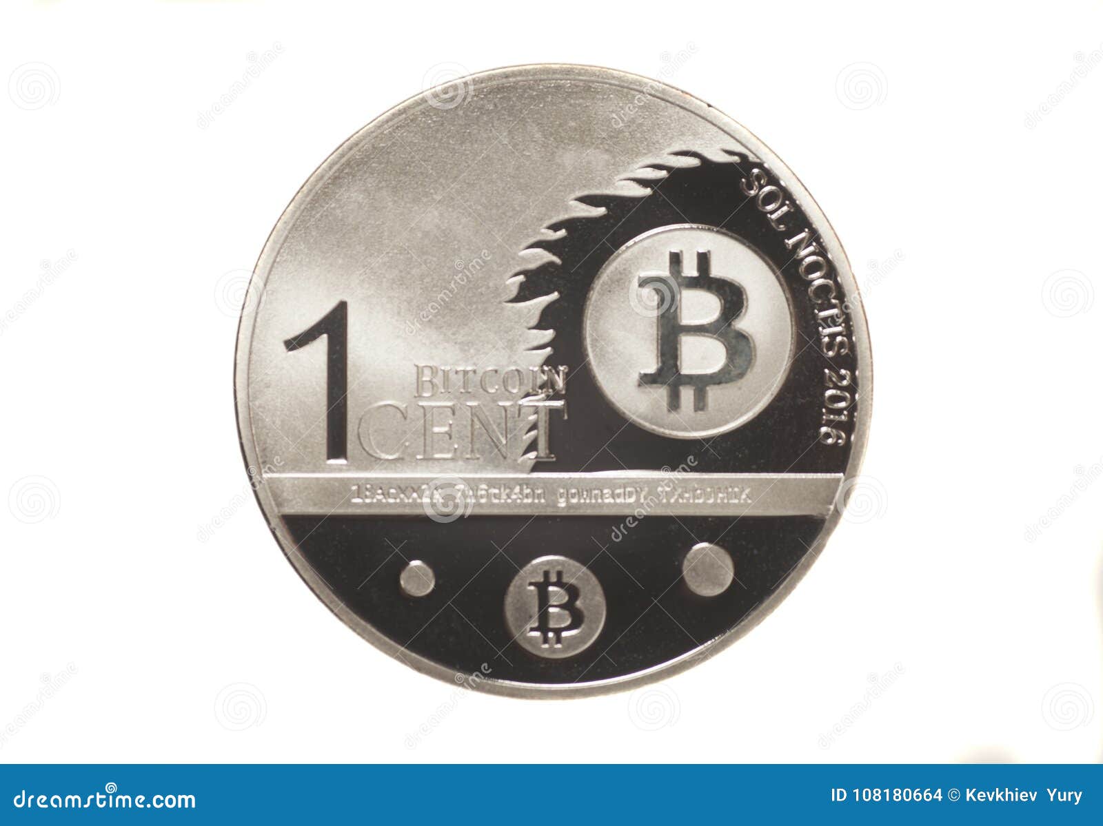 Één Cent Bitcoin Crypto Munt Stock Foto - Image of elektronisch, zaken ...
