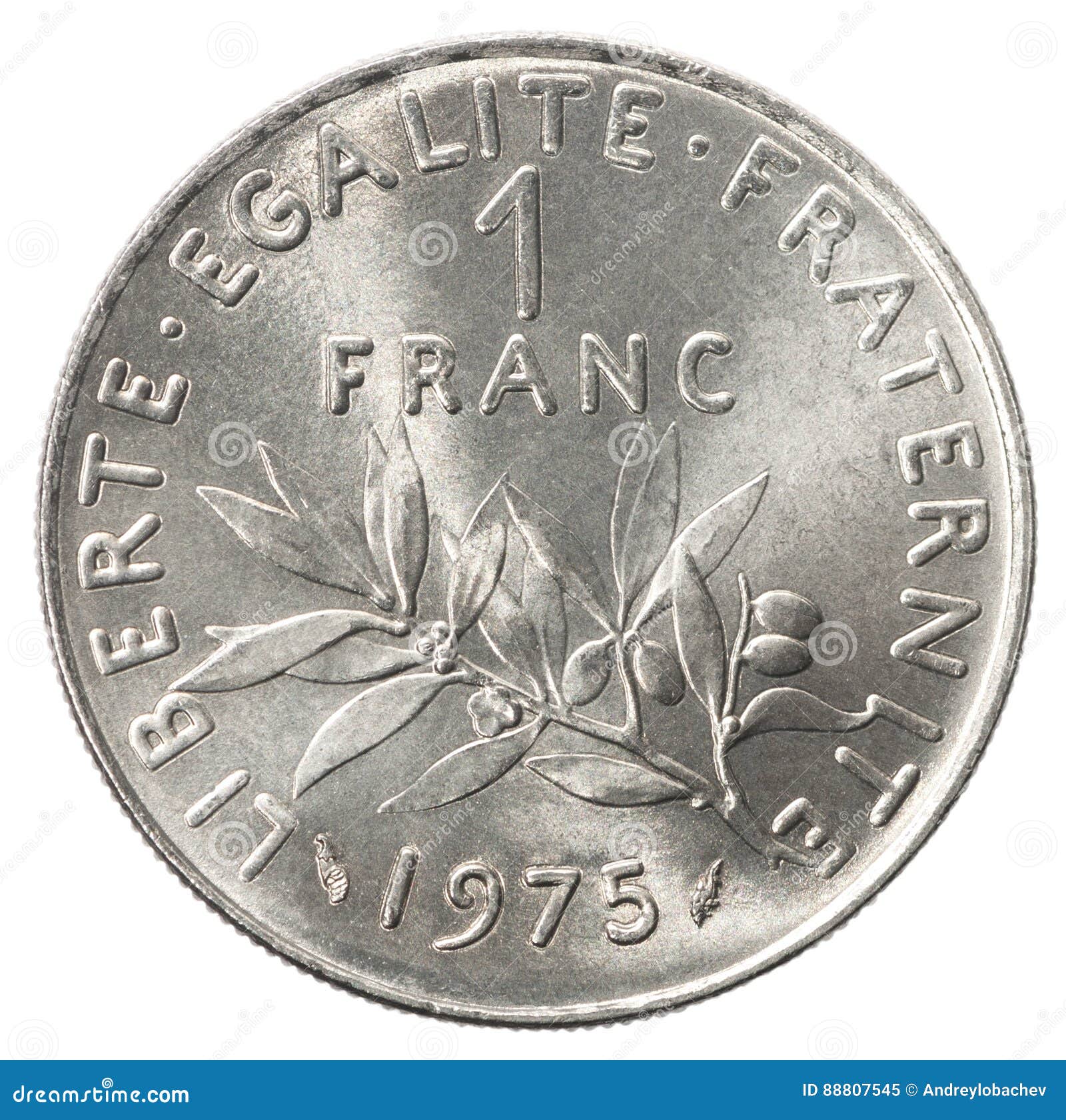 Één Franse Frank stock afbeelding. Image of boom, openhartig - 88807545